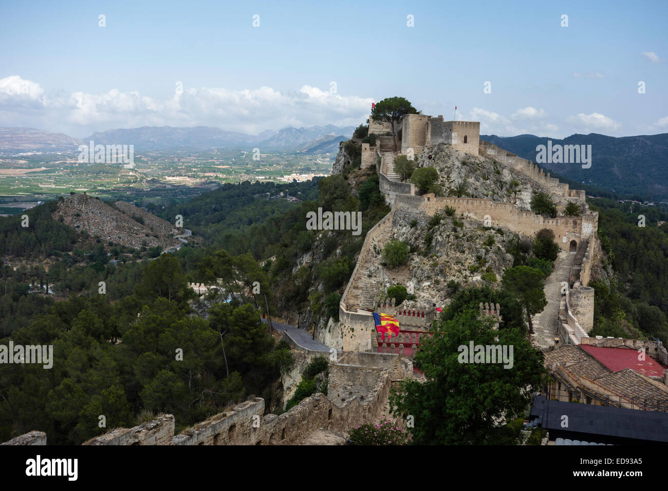 Xativa Castle in Valencia Province, Spain Stock Photo - Alamy