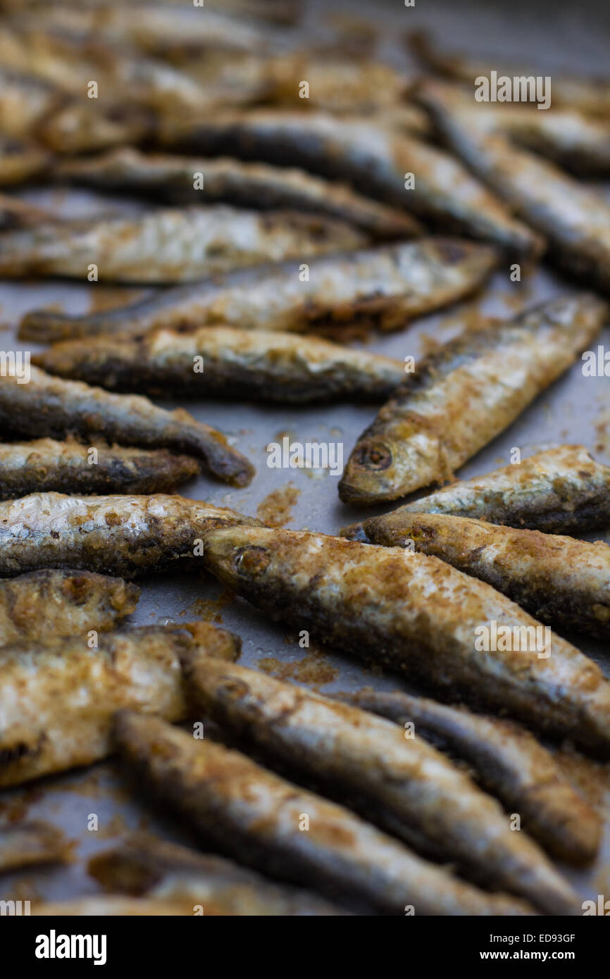 Fried Small Fish Stock Photo - Alamy