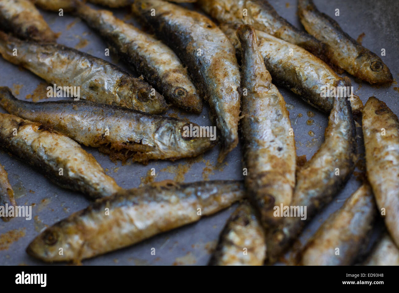 Fried Small Fish Stock Photo - Alamy