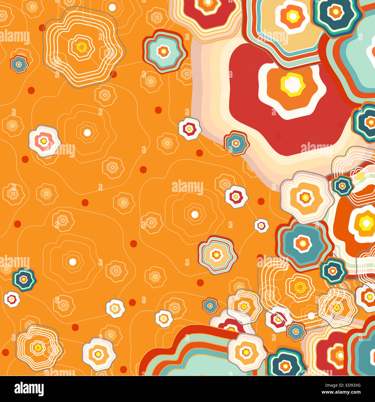 Abstract floral background, vector illustration Stock Photo - Alamy