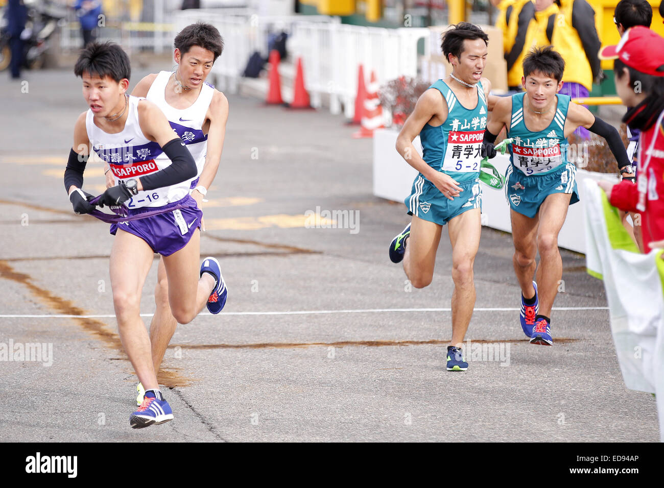 (L to R) Takuya Otani, Kenta Murayama (Komazawa Univ), Tadashi Isshiki, Toshinori Watanabe ...