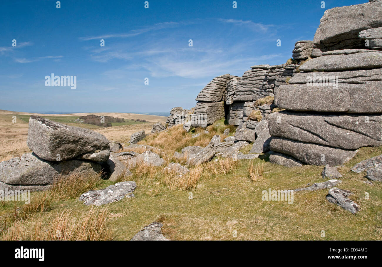 Oke Tor on Dartmoor Stock Photo - Alamy
