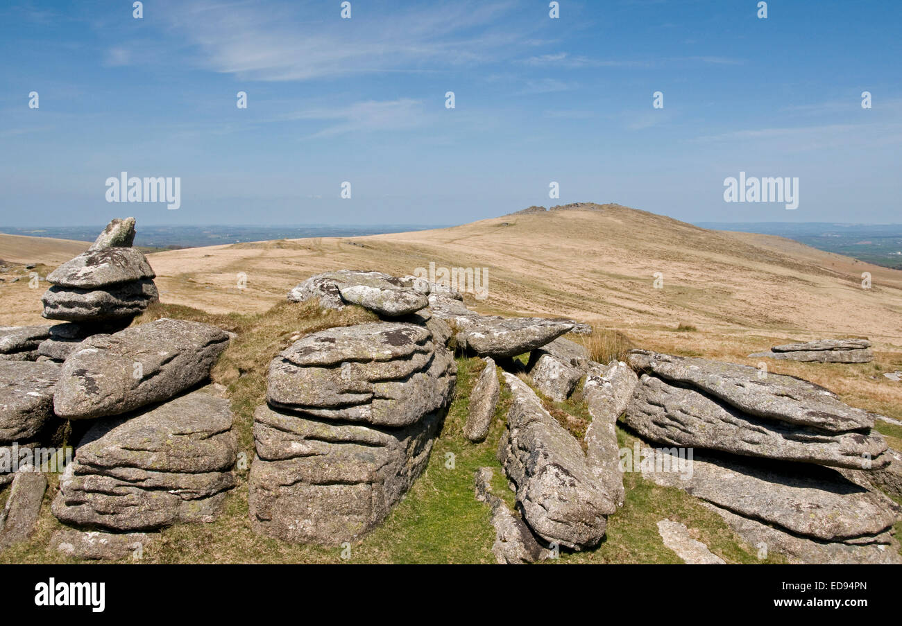 Oke Tor on Dartmoor Stock Photo - Alamy