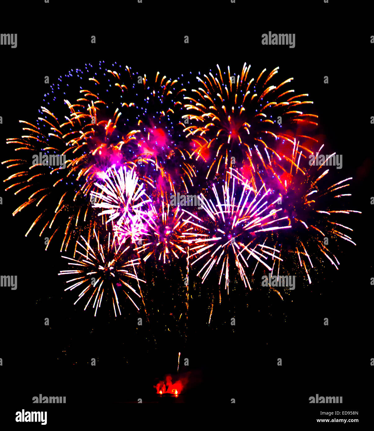 BOOM! Fireworks Stock Photo - Alamy