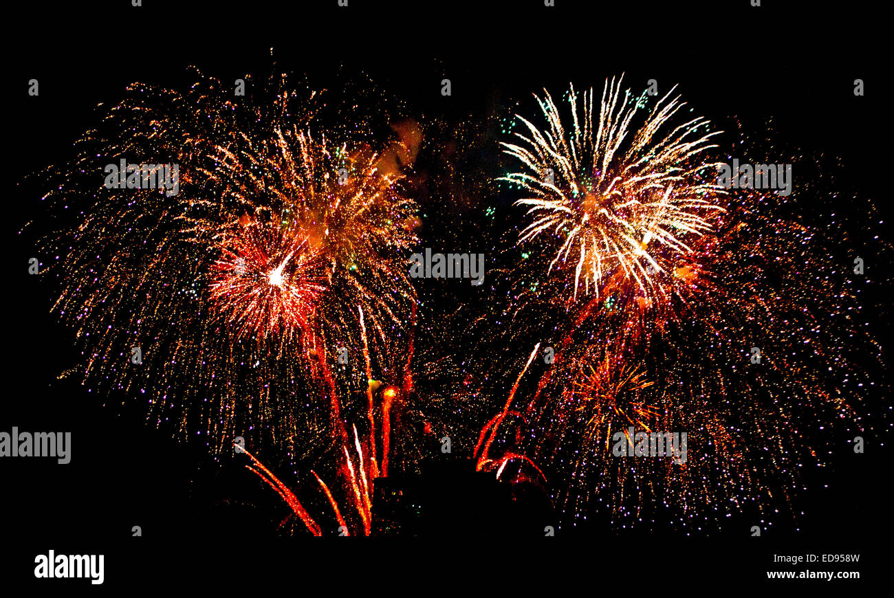 BOOM! Fireworks Stock Photo - Alamy