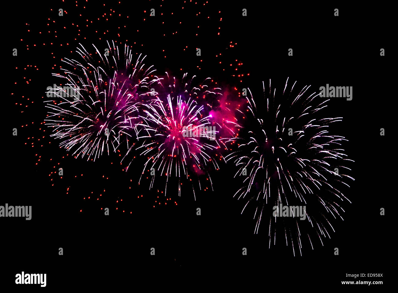 BOOM! Fireworks Stock Photo - Alamy