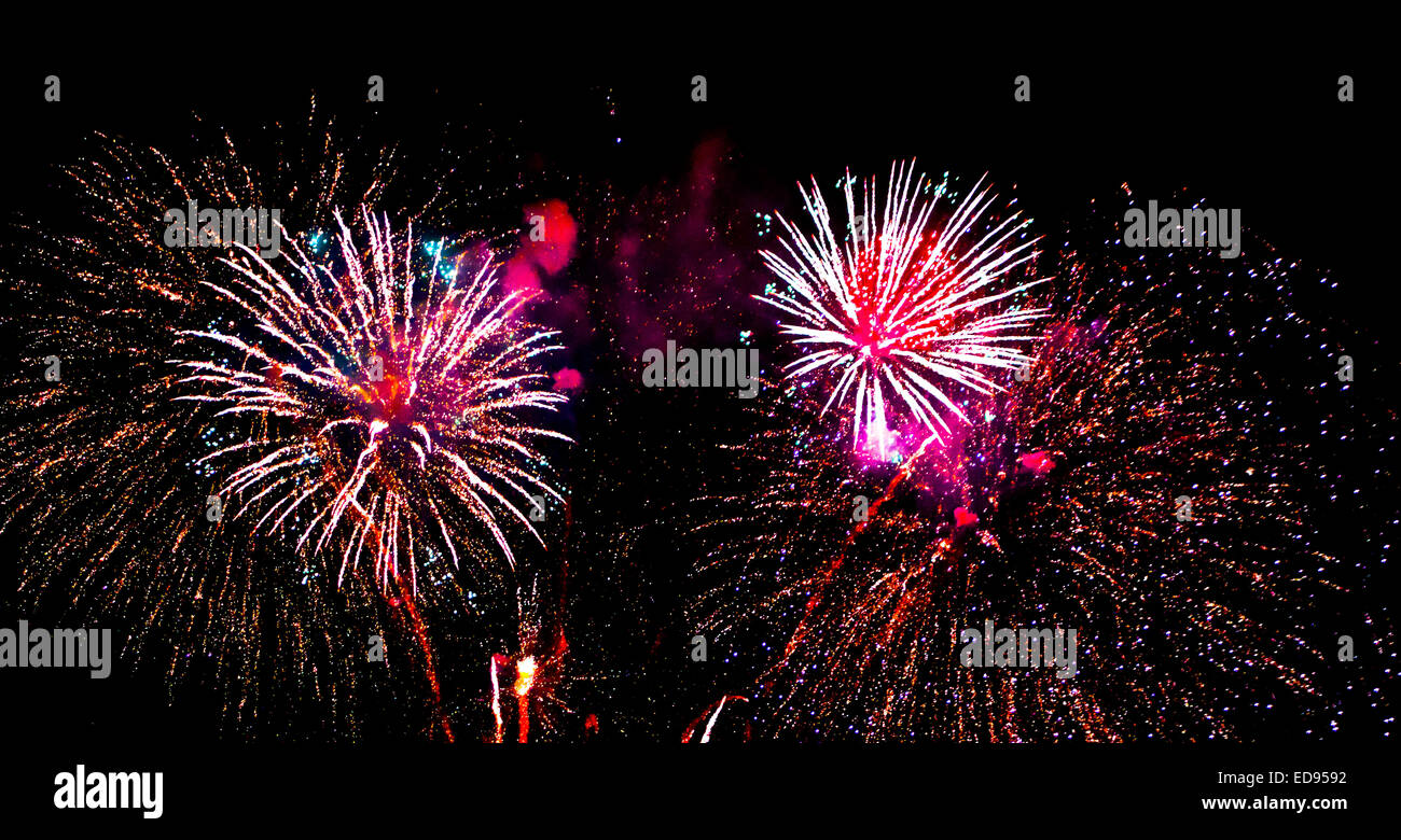 BOOM! Fireworks Stock Photo - Alamy