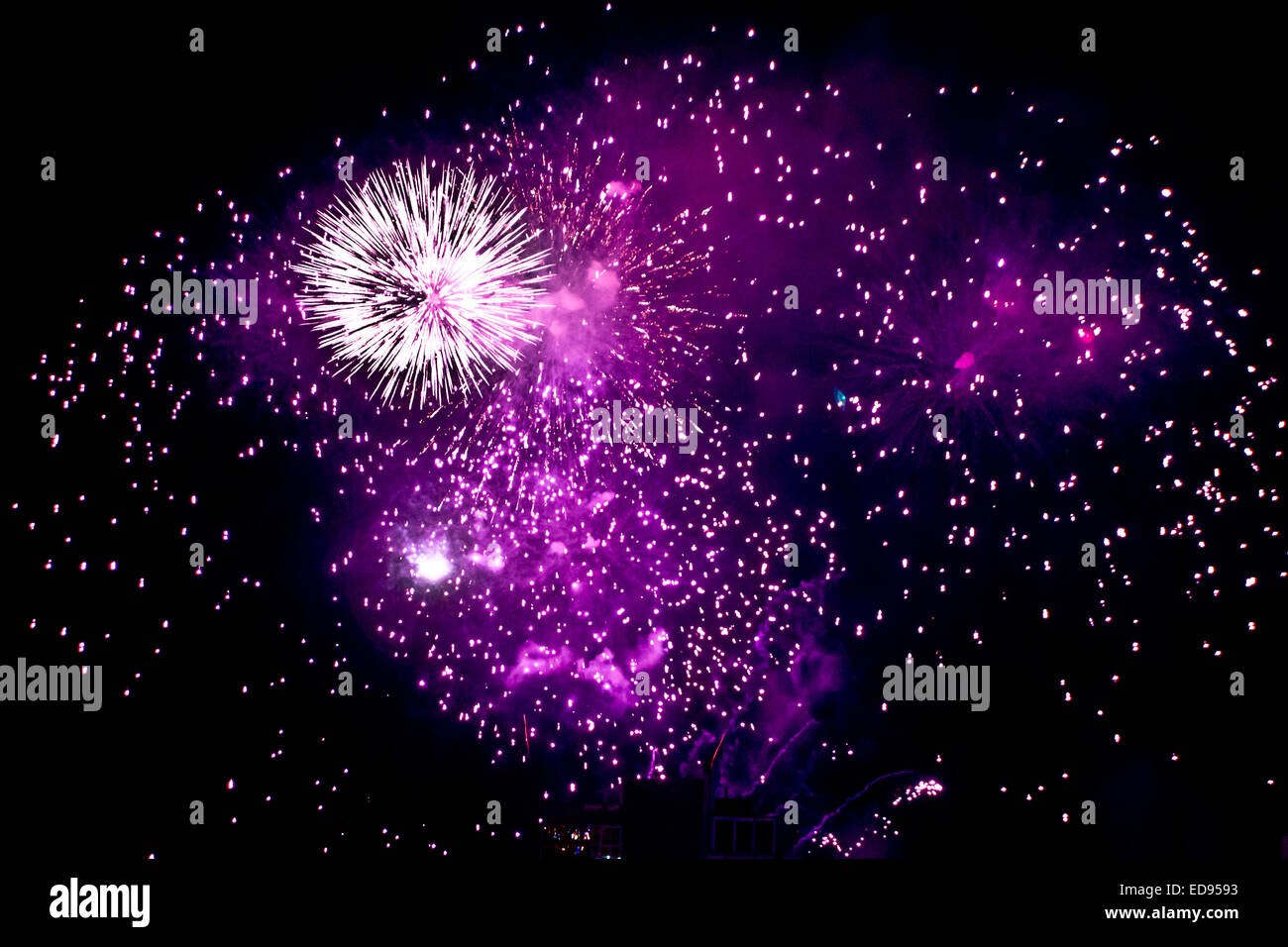 BOOM! Fireworks Stock Photo - Alamy