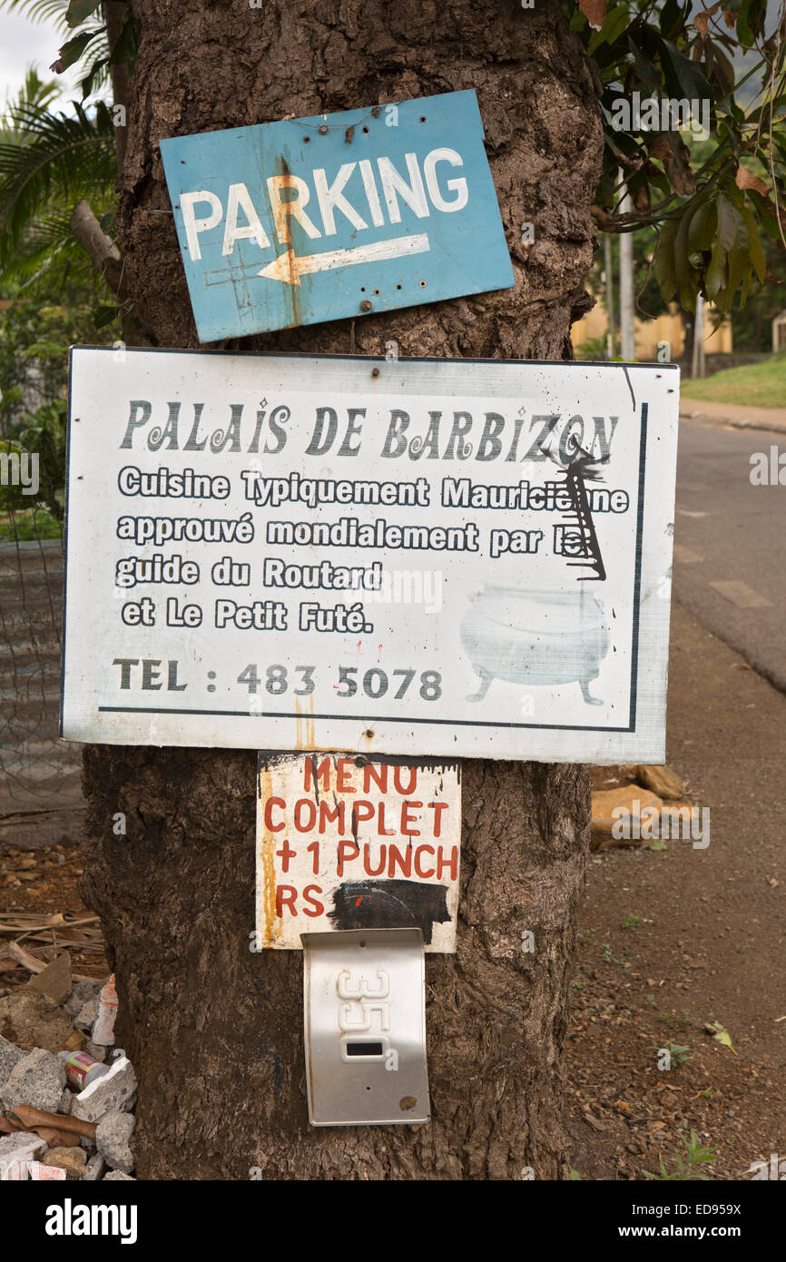 Creole sign mauritius hi-res stock photography and images - Alamy