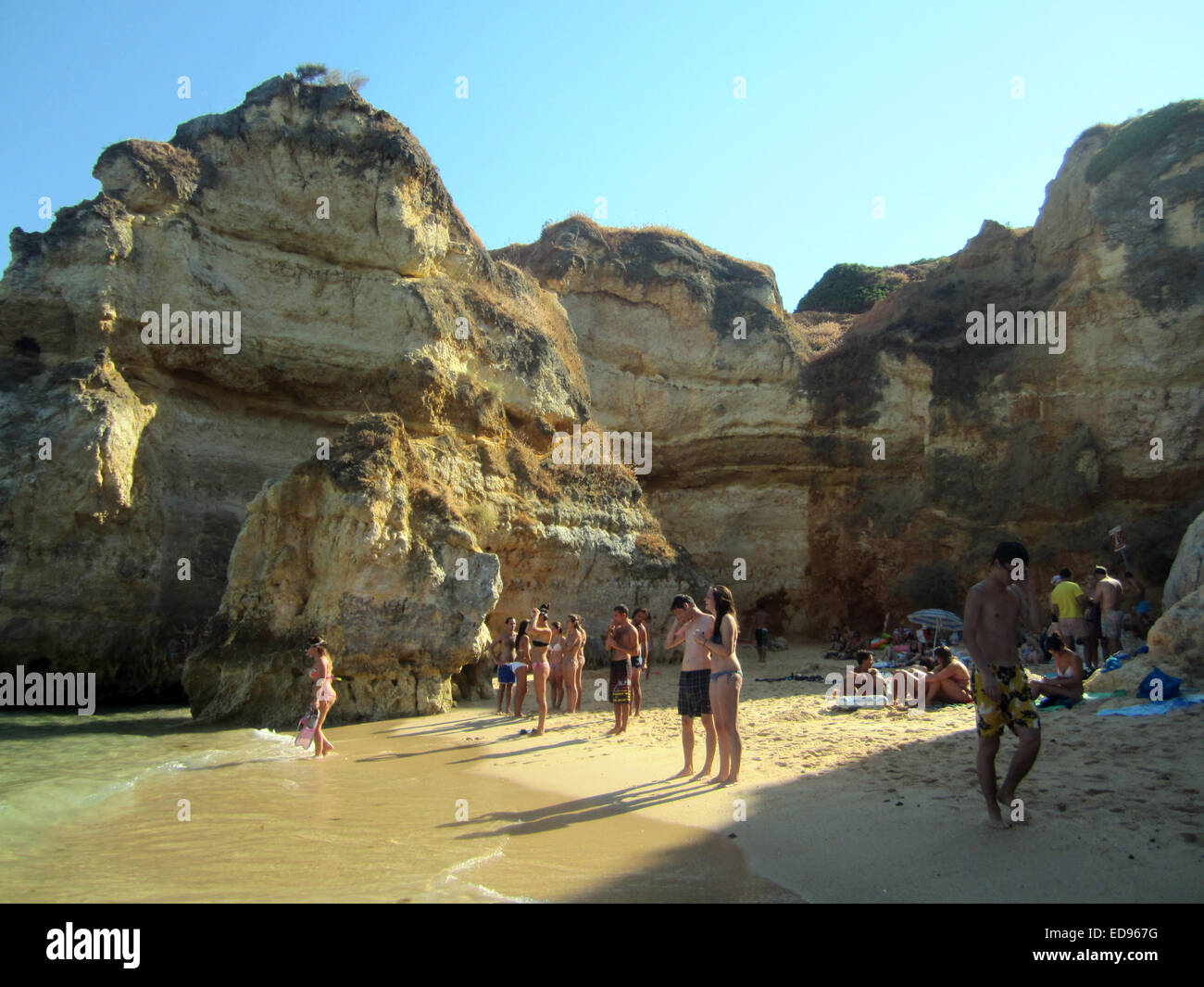 praia de luz algarve portugal beach Stock Photo - Alamy