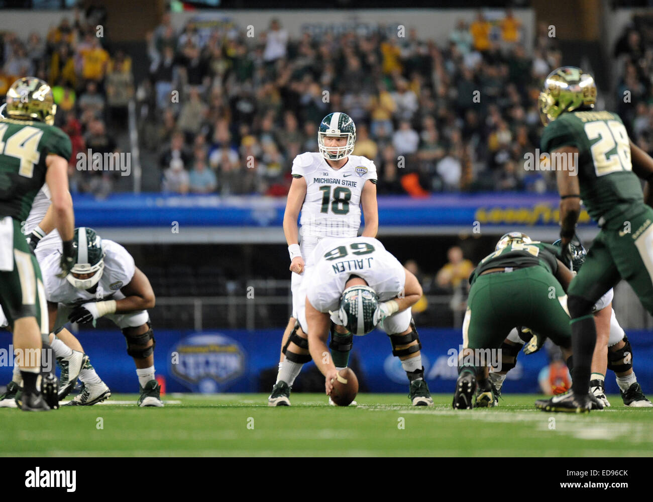 January 01, 2015: Michigan State Spartans quarterback Connor Cook #18 ...