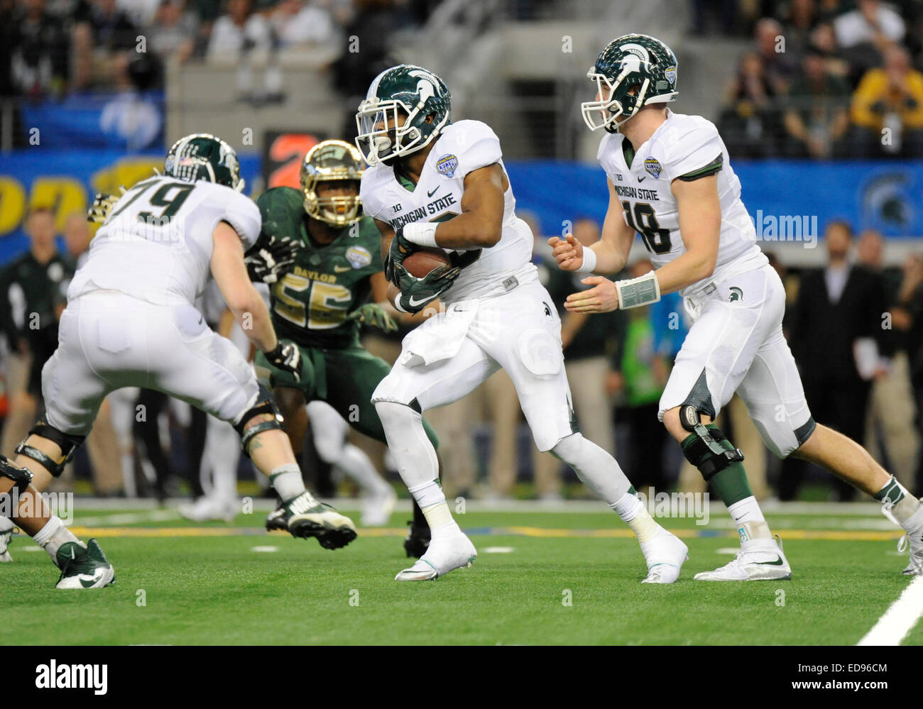January 01, 2015: Michigan State Spartans running back Jeremy Langford ...