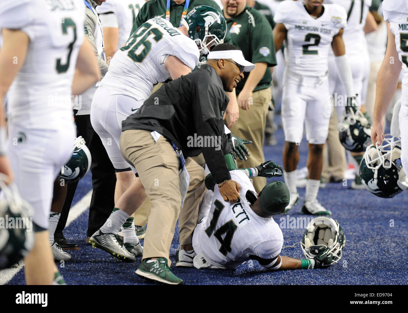January 01, 2015: Michigan State Spartans wide receiver Tony Lippett ...