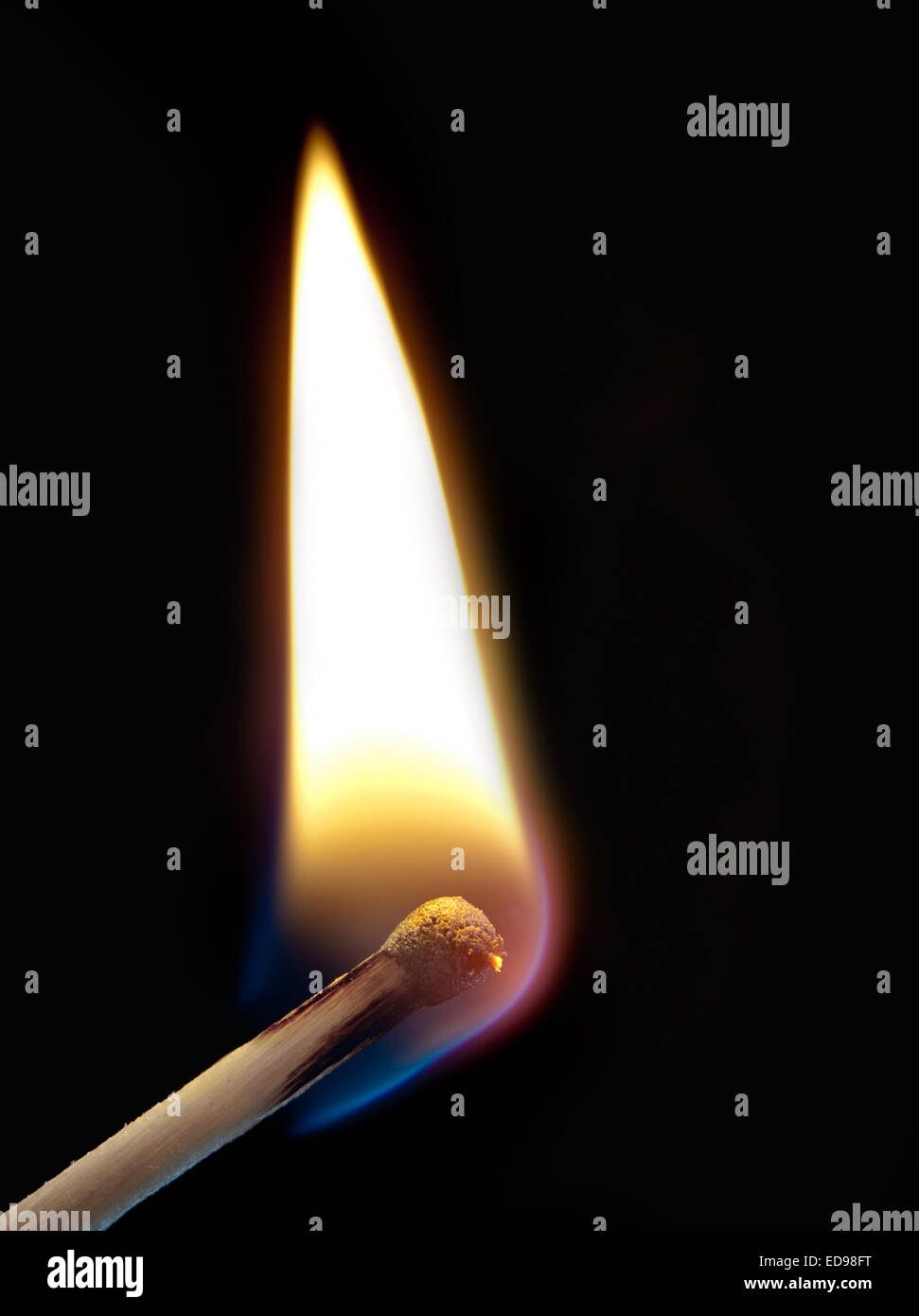 ignition of a match, with smoke on dark background Stock Photo - Alamy