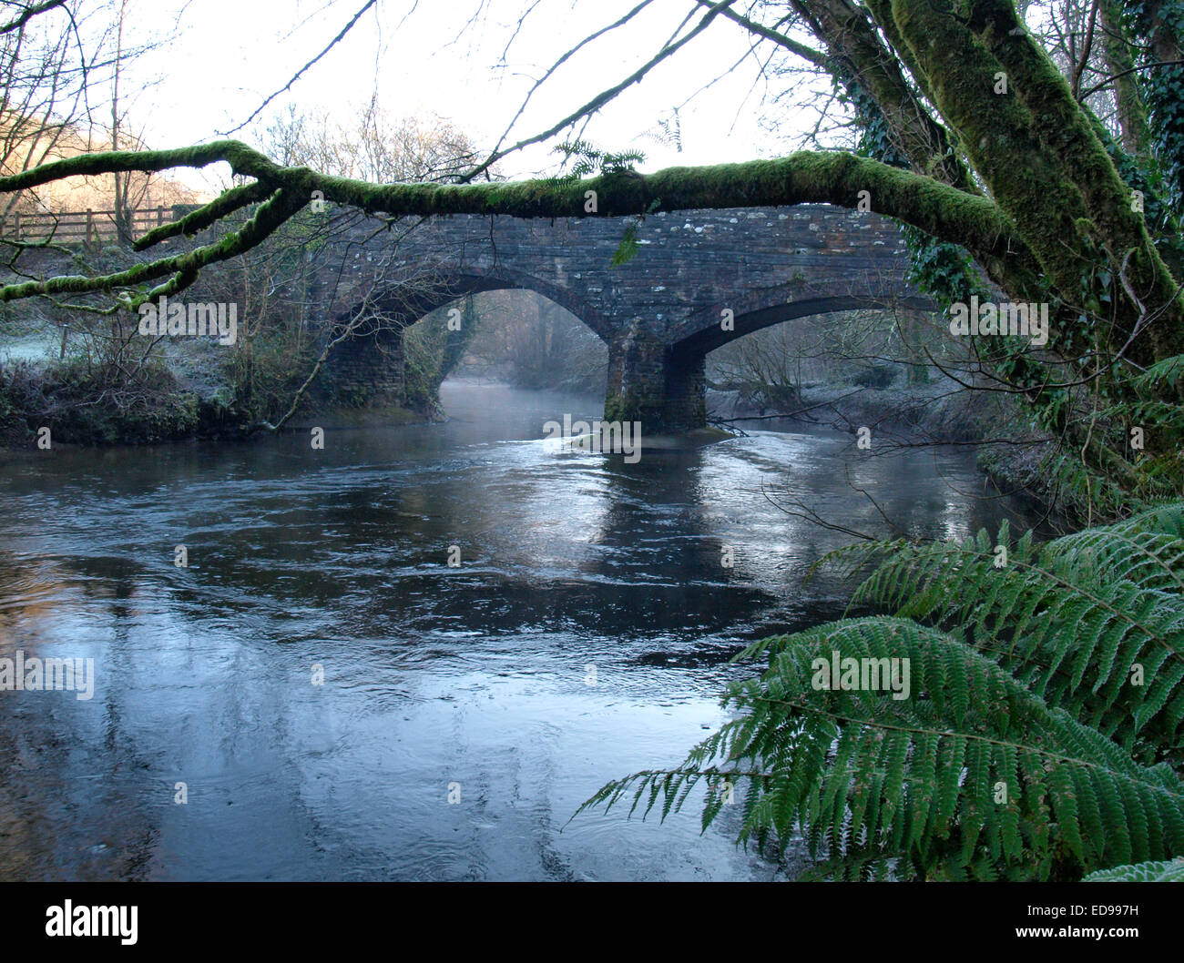 Bridge over the River Camel near Wadebridge, Cornwall, UK Stock Photo ...