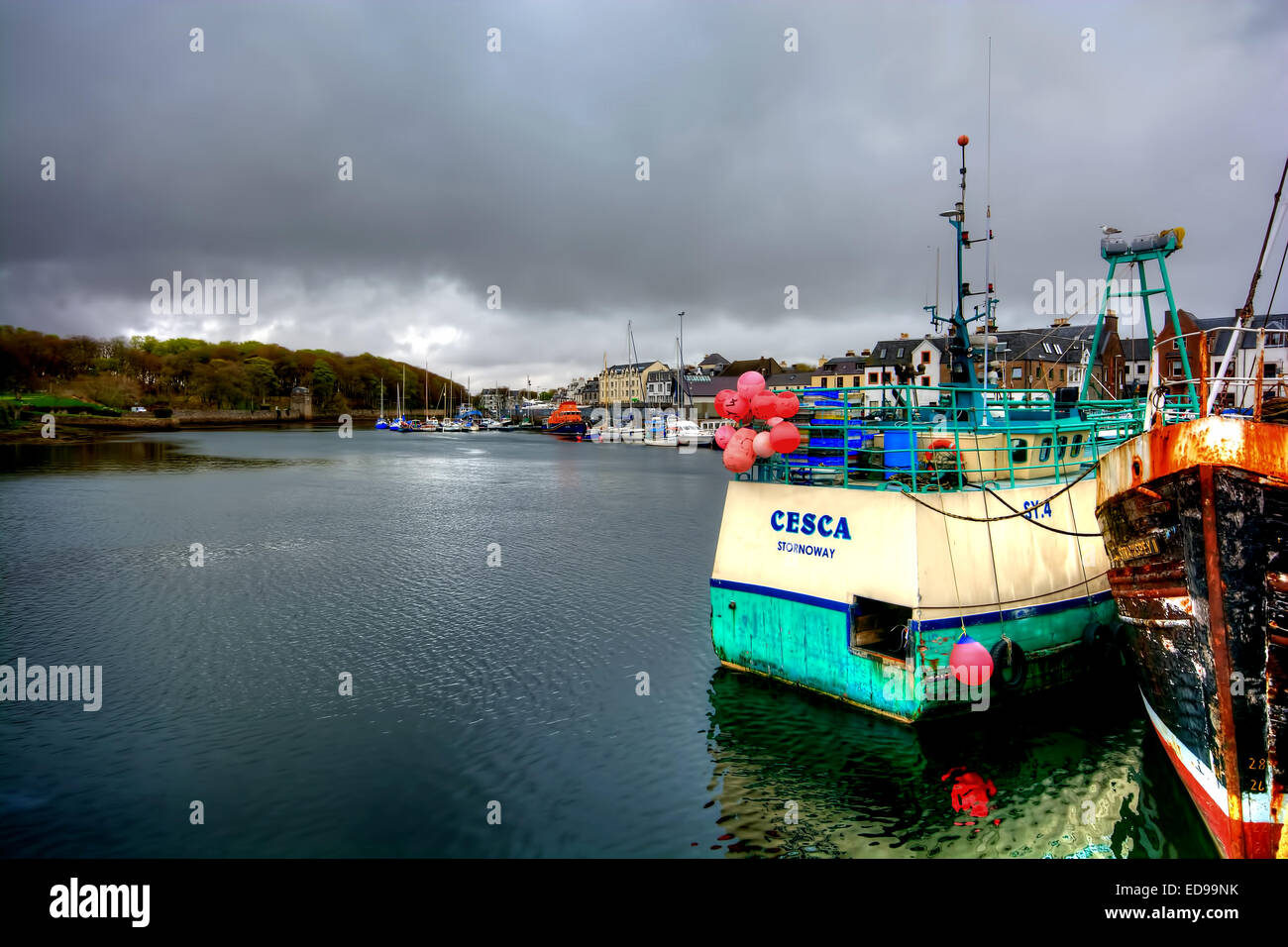 This is Stornoway, the capital of the Outer Hebrides and is on the ...