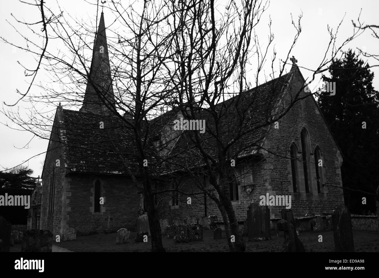 All Saints church, Down Ampney Stock Photo - Alamy