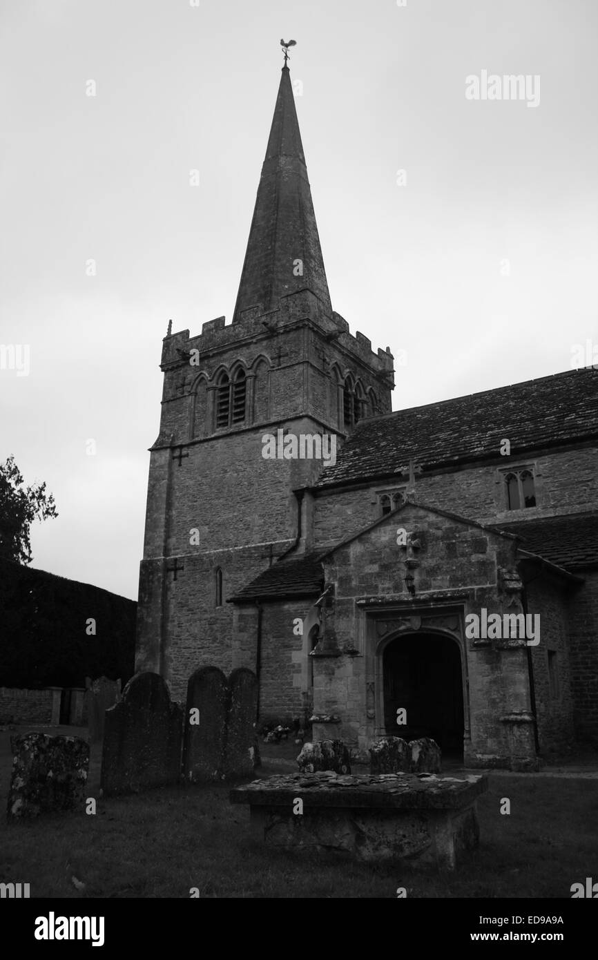 All Saints church, Down Ampney Stock Photo - Alamy