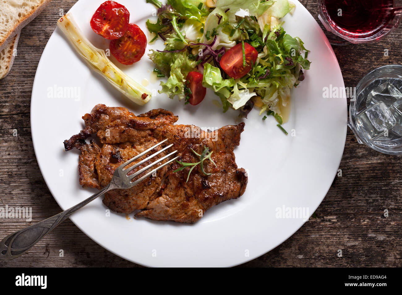 Steak from above hi-res stock photography and images - Alamy