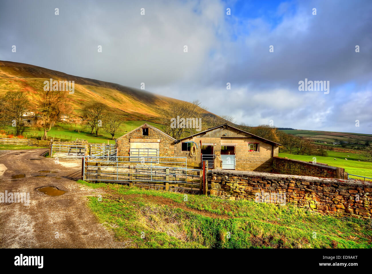 The views looking towards Pendle Hill, Barley, Lancashire Stock Photo ...
