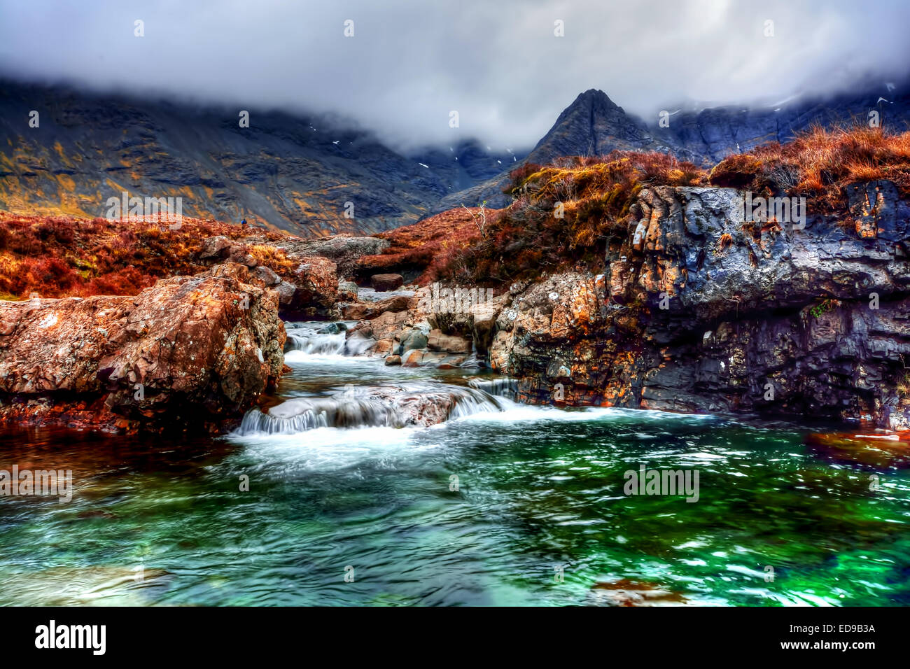The Fairy Pools at Glen Brittle on the Isle of Skye, Scotland Stock ...