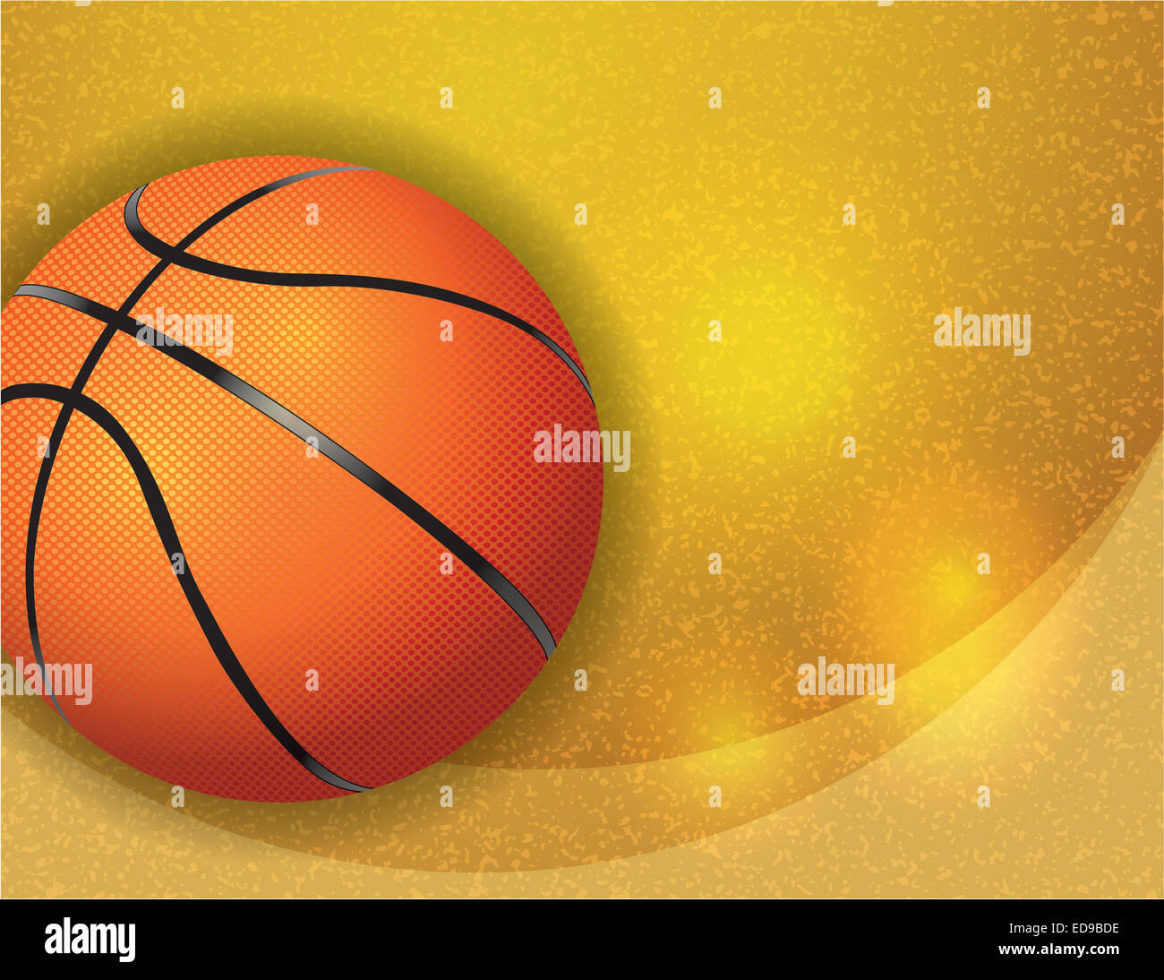 A basketball on a gold textured background Stock Photo - Alamy