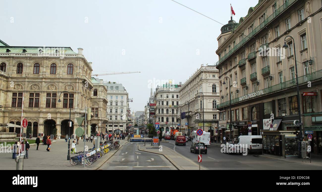 Street scene in Vienna Austria Stock Photo - Alamy