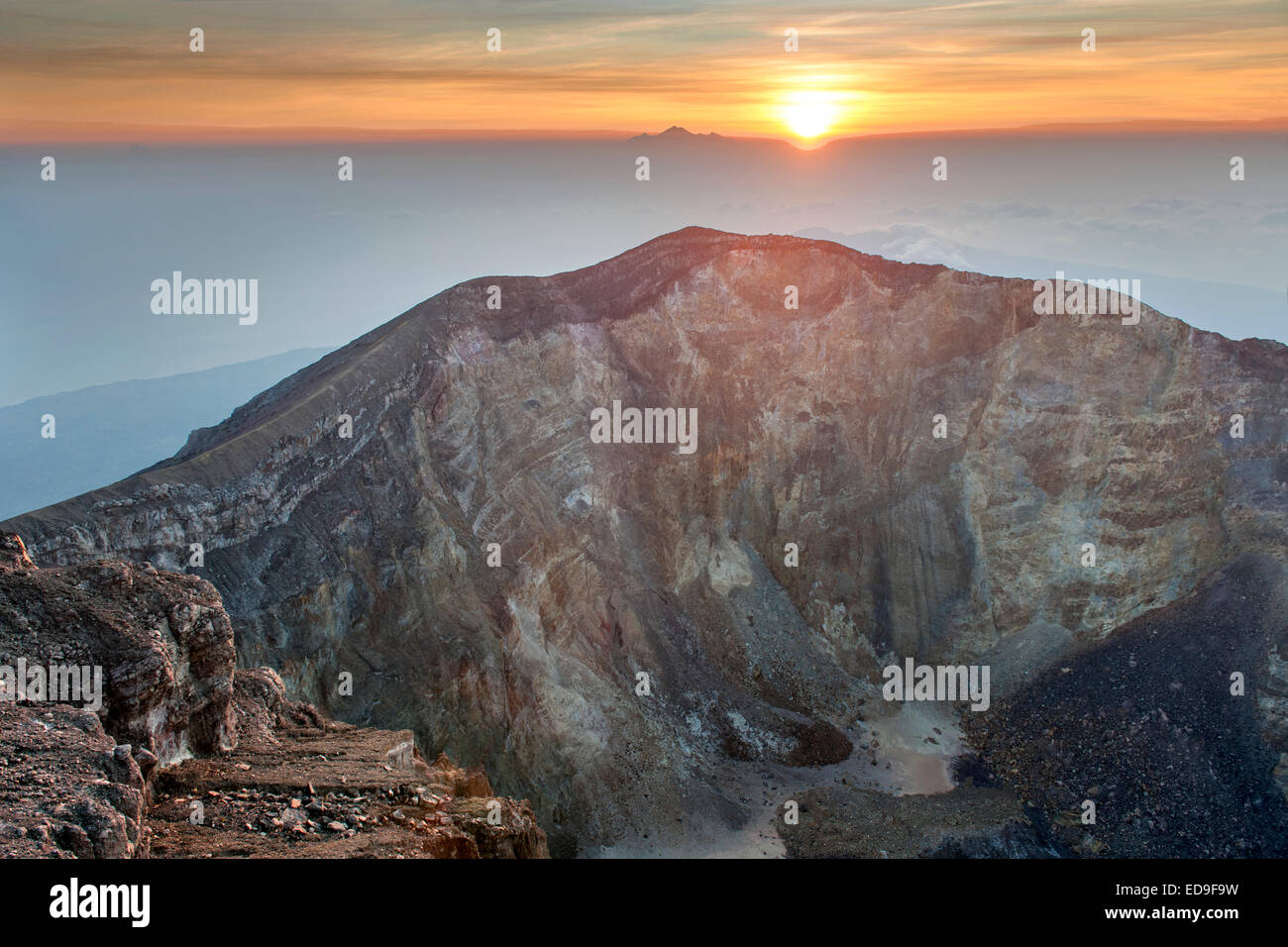 Sunrise from volcano hi-res stock photography and images - Alamy