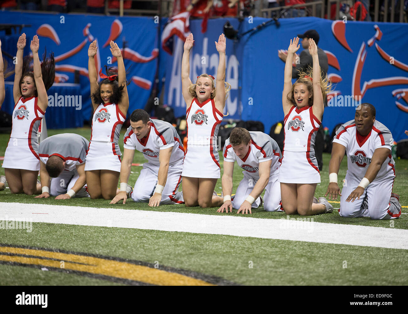 New Orleans, Louisiana, USA. 01st Jan, 2015. Ohio State cheerleaders ...