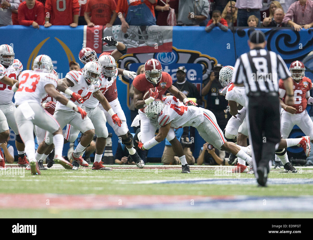 New Orleans, Louisiana, USA. 01st Jan, 2015. Alabama running back T.J ...