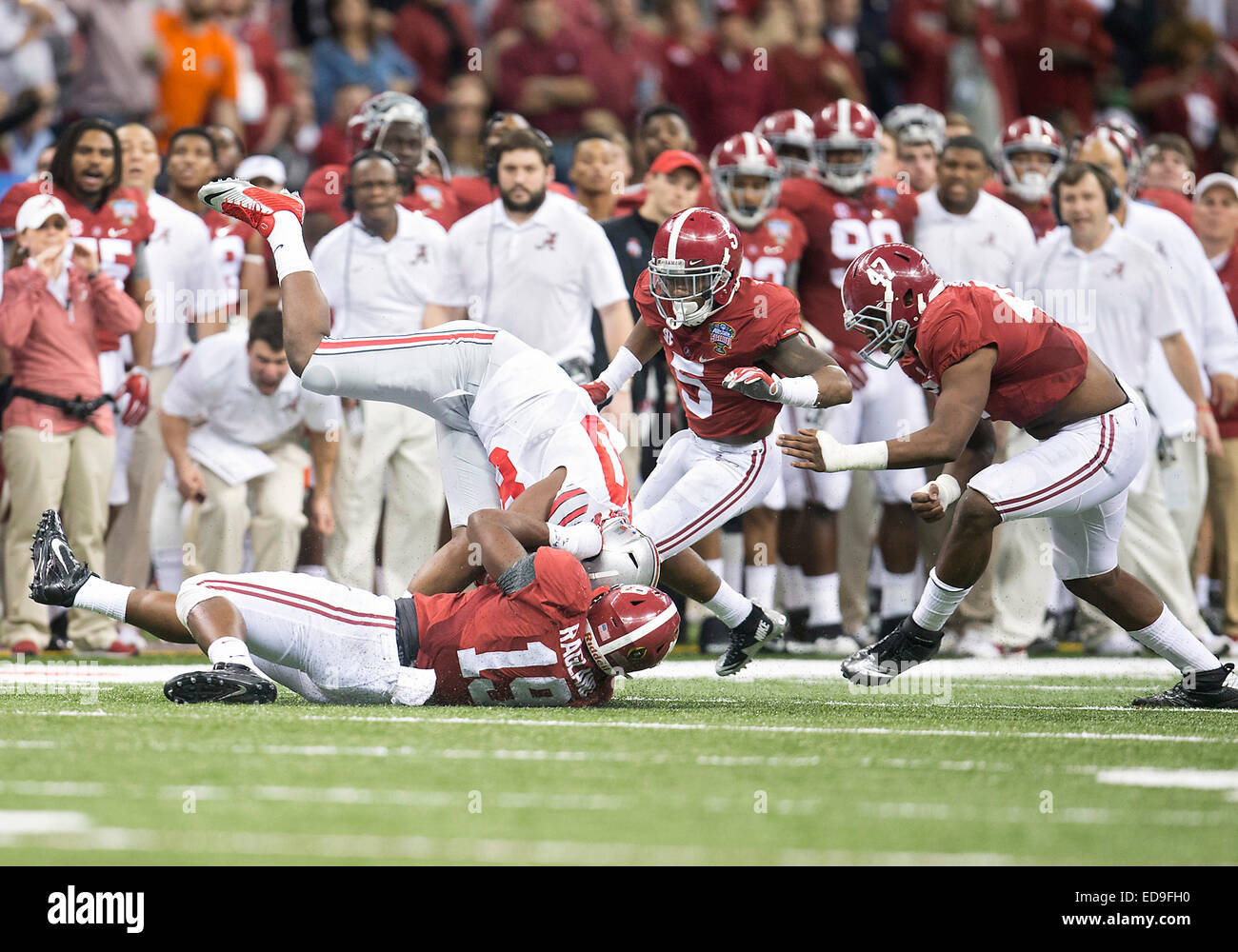 New Orleans, Louisiana, USA. 01st Jan, 2015. Alabama linebacker Reggie ...
