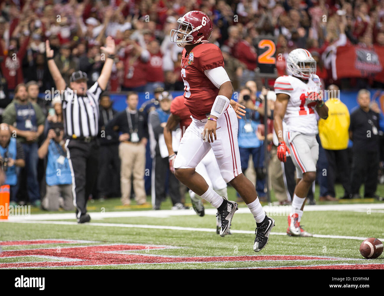 New Orleans, Louisiana, USA. 01st Jan, 2015. Alabama quarterback Blake ...