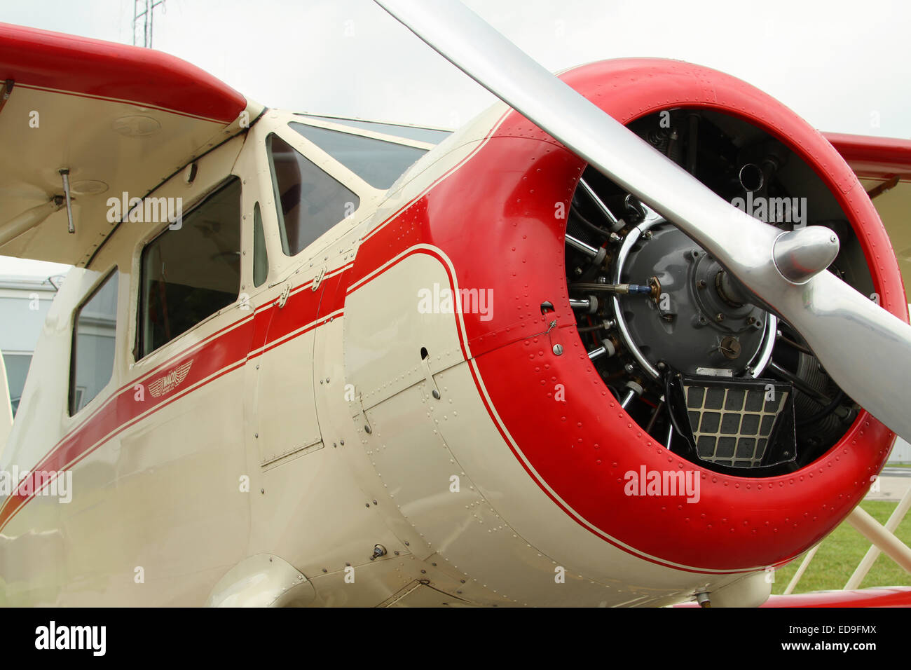 Waco model YKS-6 historical airplane. Circa 1936. Barnstorming Carnival ...