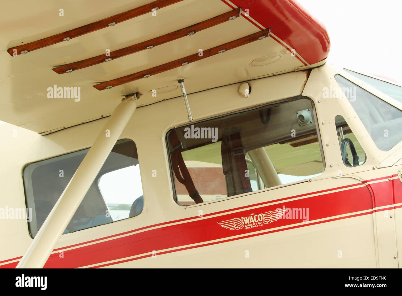 Waco model YKS-6 historical airplane. Circa 1936. Barnstorming Carnival ...