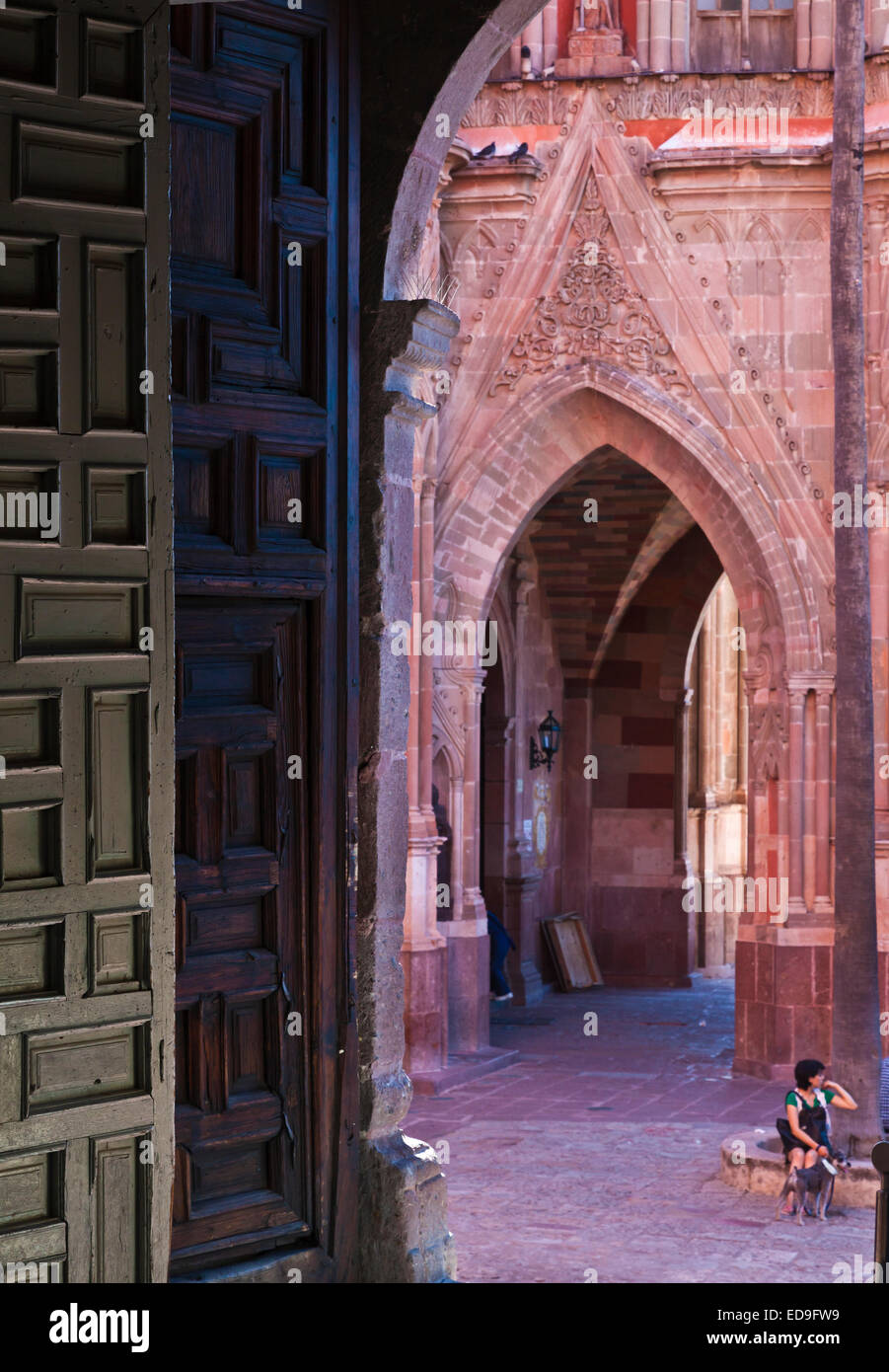 A side chapel of the PARROQUIA, the main Catholic cathedral in SAN ...