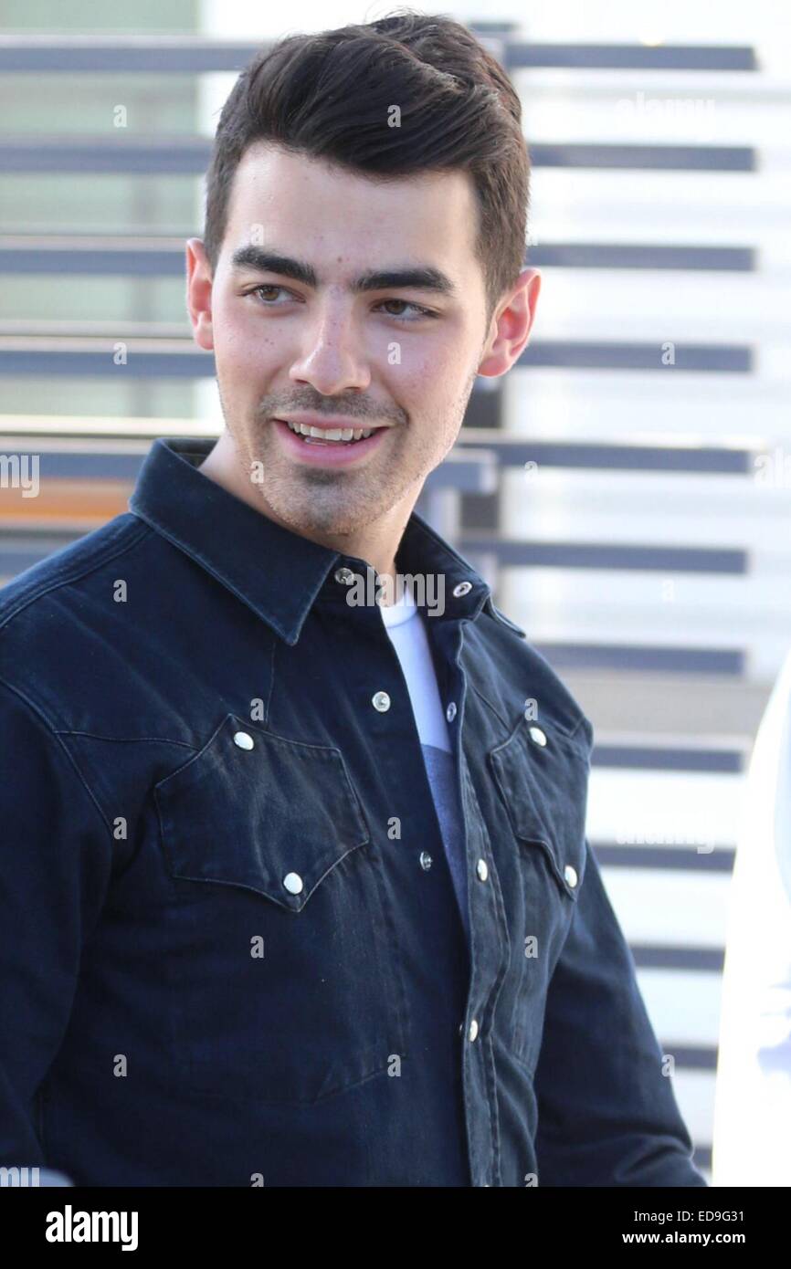 Joe Jonas has lunch with a friend at La Conversation. Featuring: Joe ...