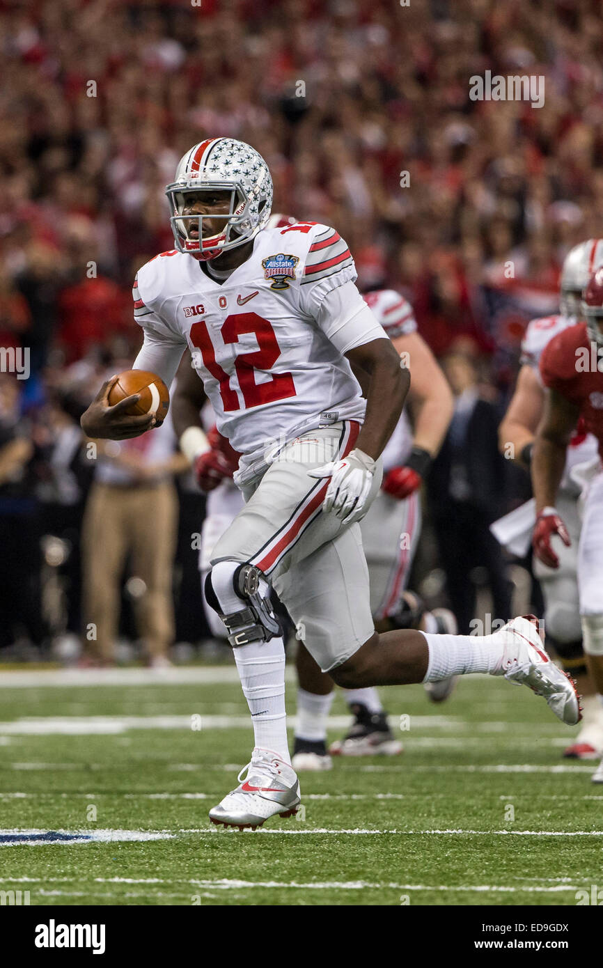 January 1, 2015: Ohio State Buckeyes quarterback Cardale Jones (12 ...