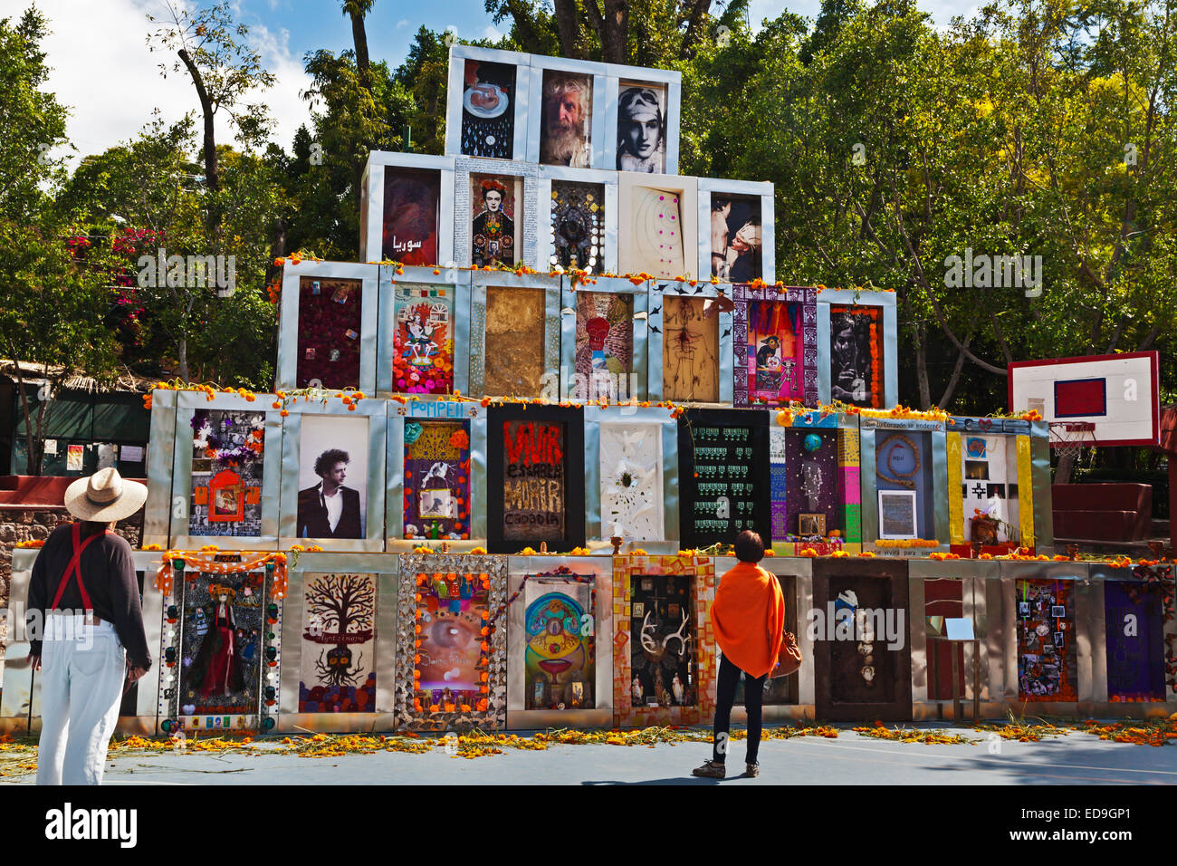 The PYRAMID OF DEATH was a public altar created by the CALACAS, a group ...