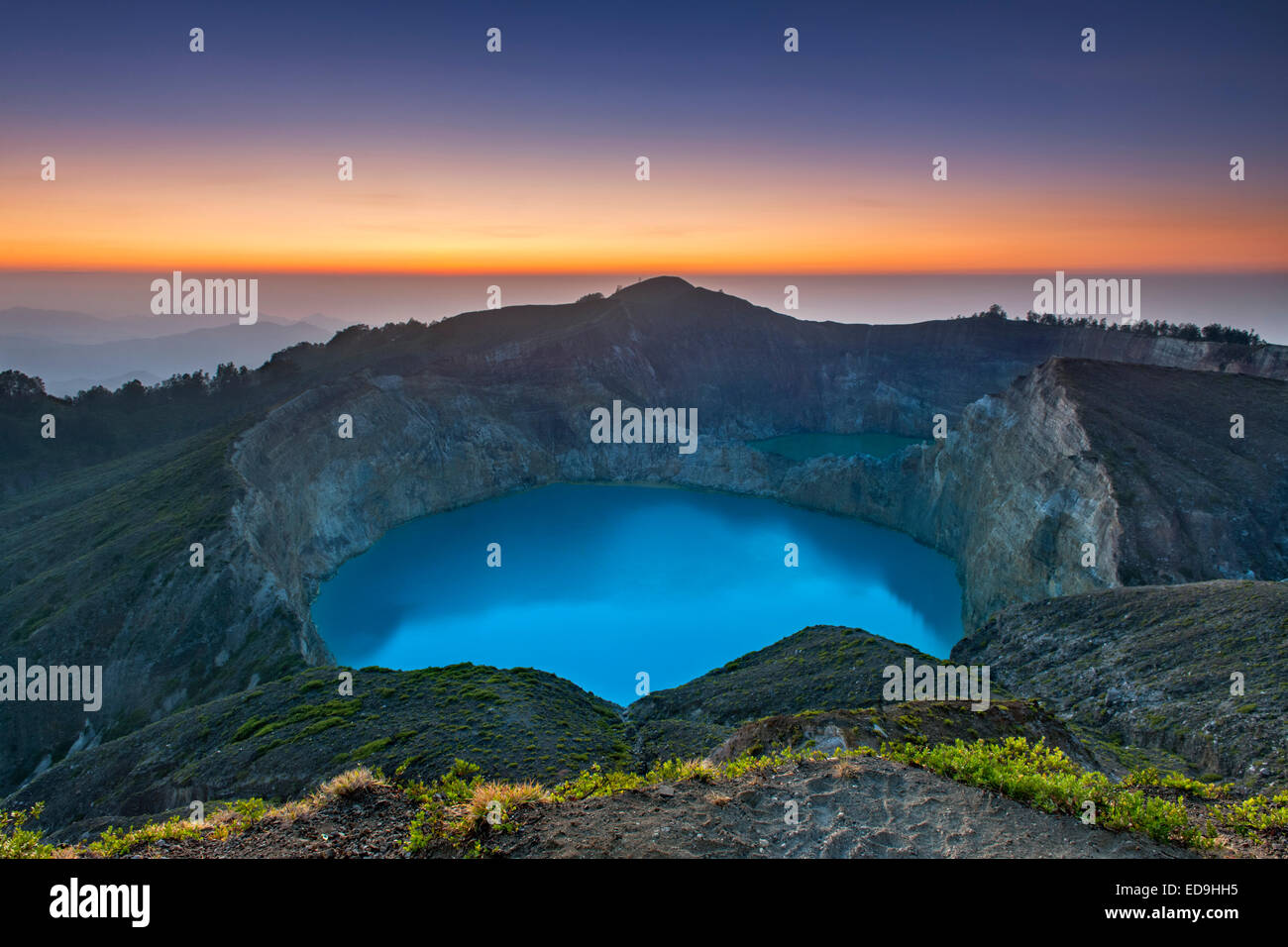 Kelud Volcano Crater Lake
