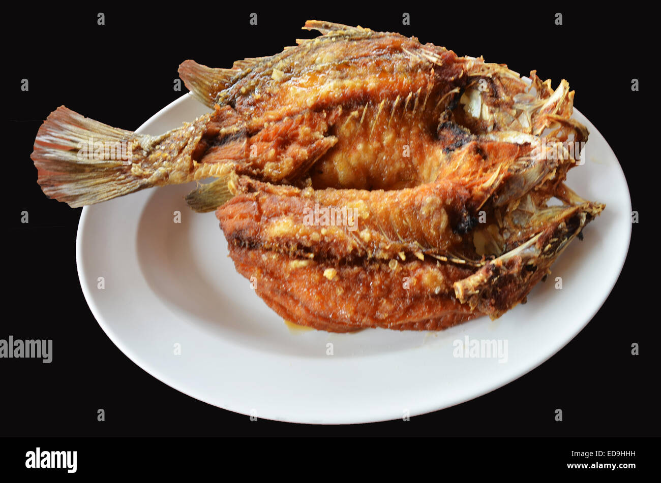 Thai deep fried white snapper hi-res stock photography and images - Alamy