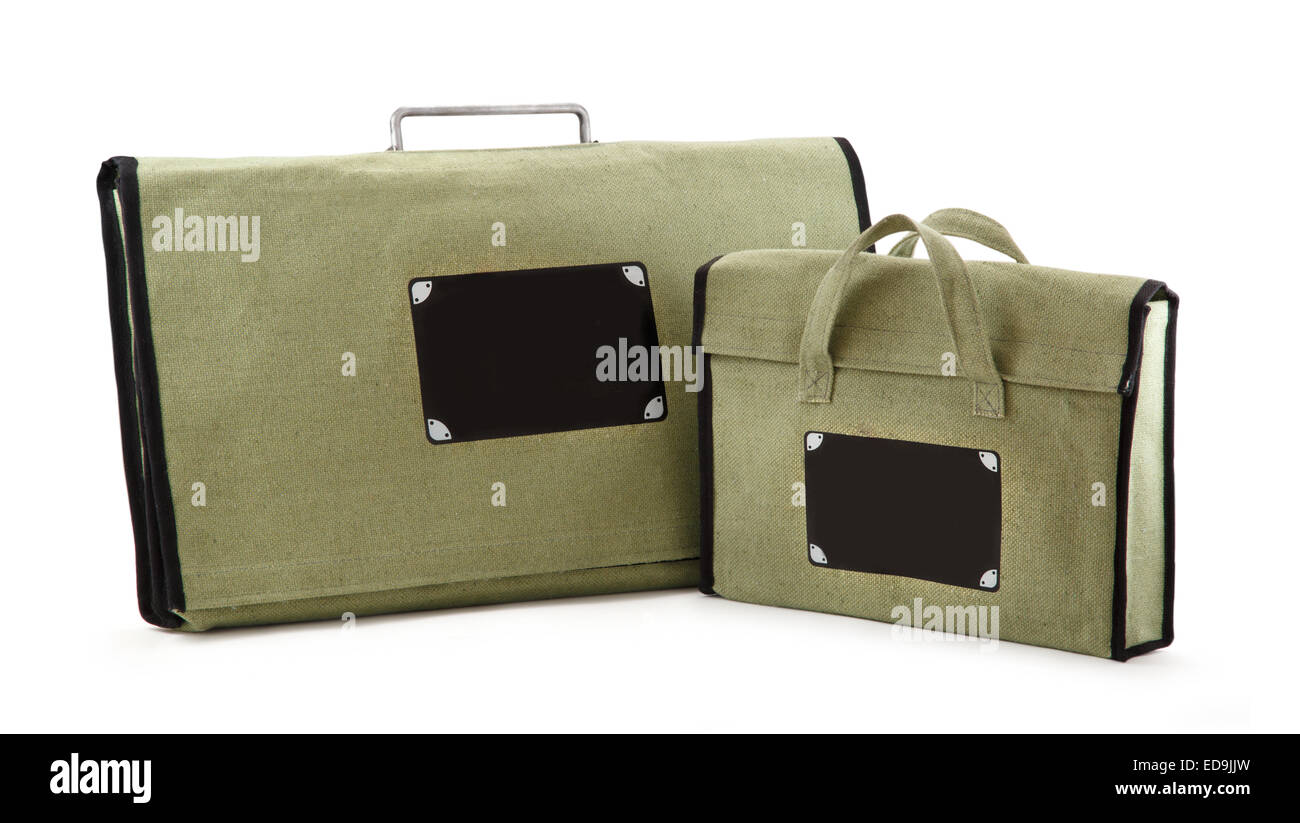 Two bags isolated on a white background Stock Photo - Alamy
