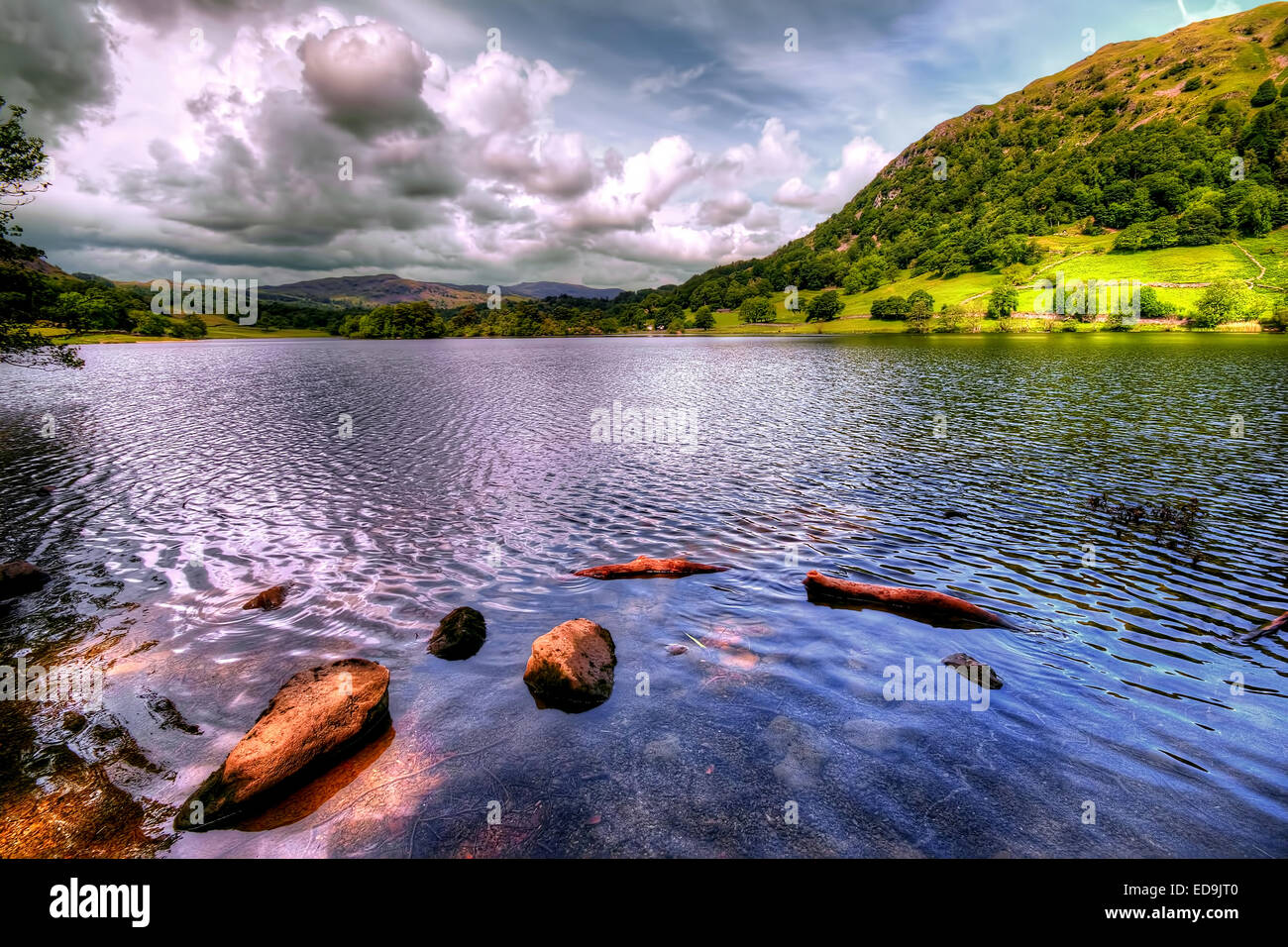 Rydal Water in the Lake District National Park, Cumbria Stock Photo - Alamy