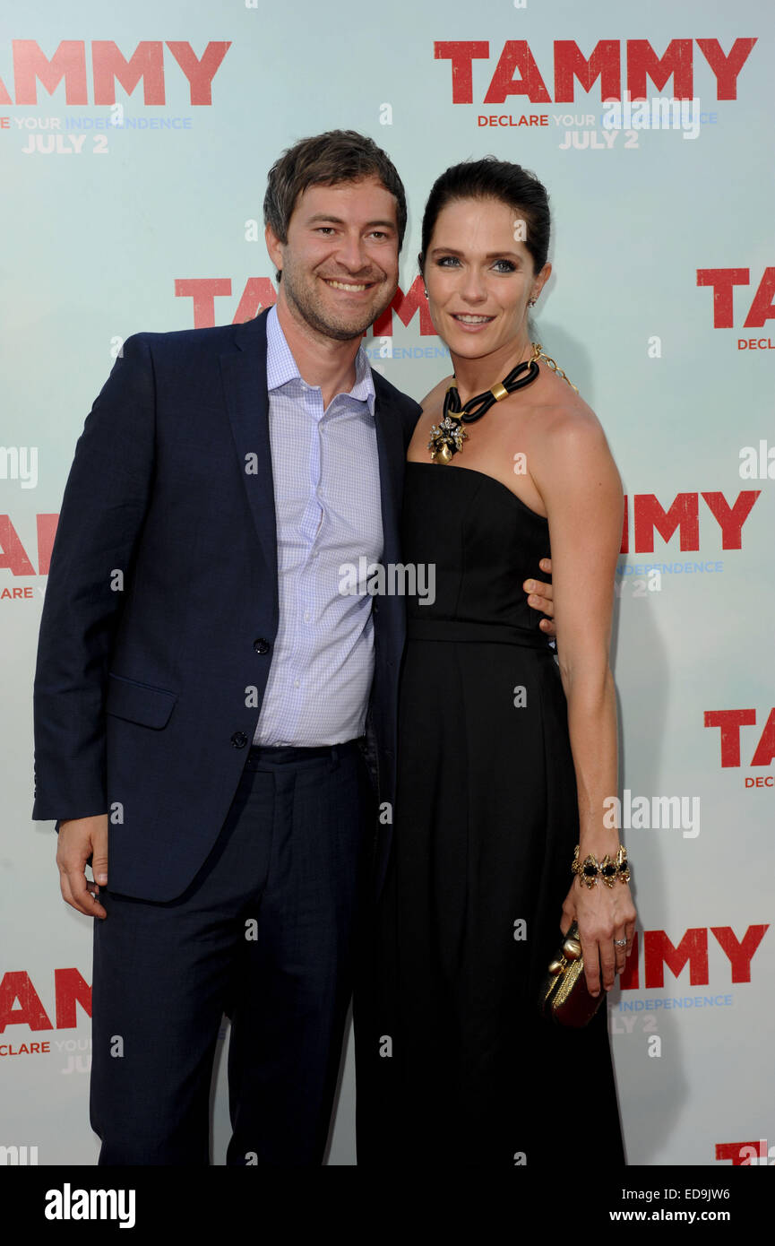 Film Premiere of Tammy Featuring: Mark Duplass,Katie Aselton Where: Los ...