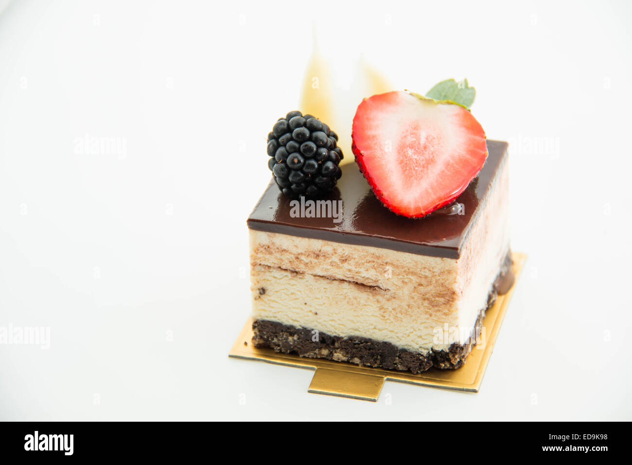 Square slice birthday cake hi-res stock photography and images - Alamy