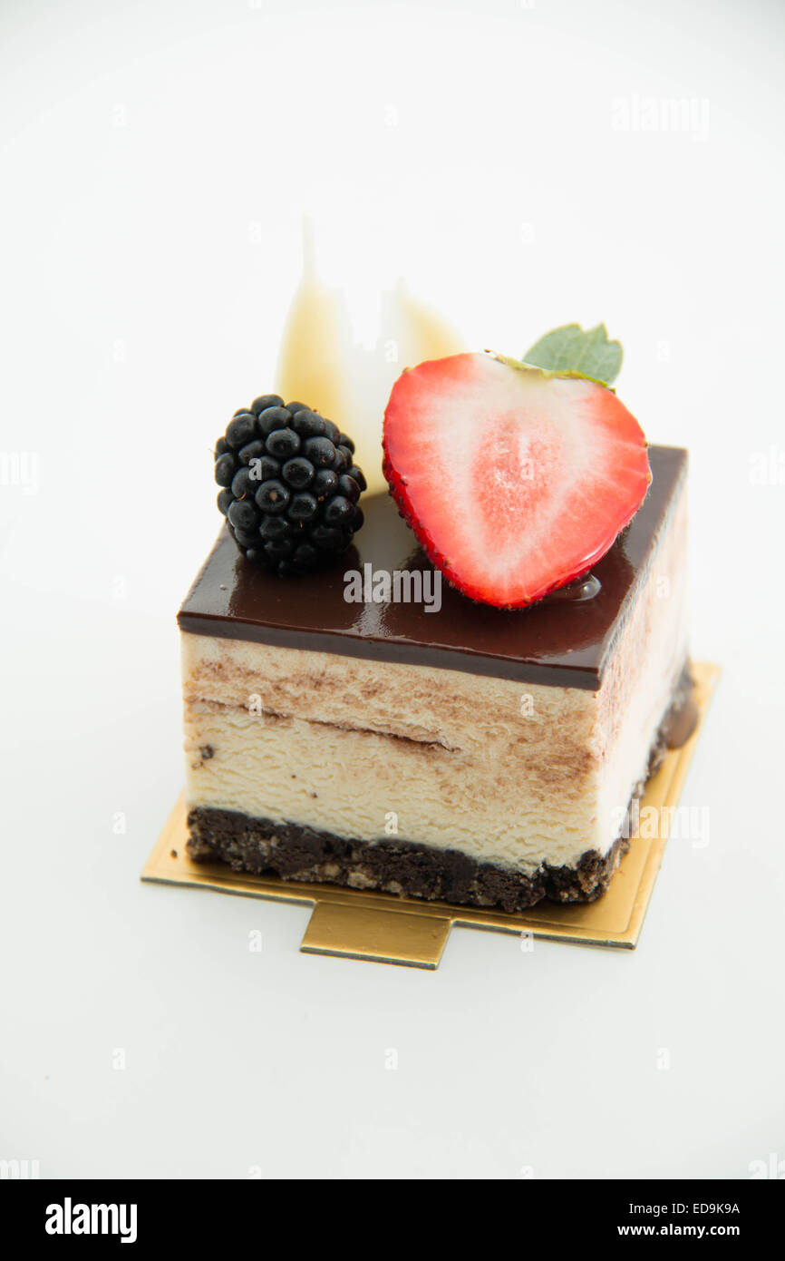 Square slice birthday cake hi-res stock photography and images - Alamy