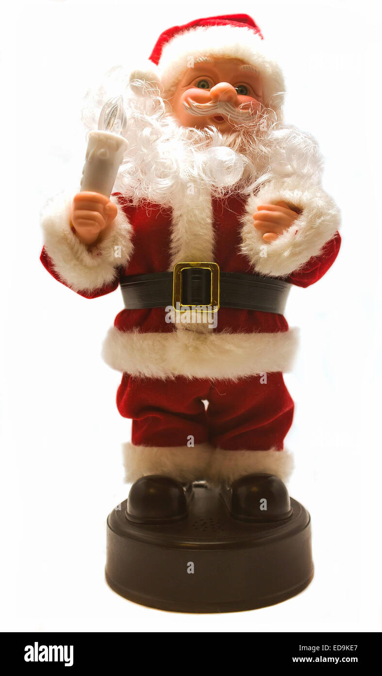 Santa Claus on a white background isolated Stock Photo - Alamy