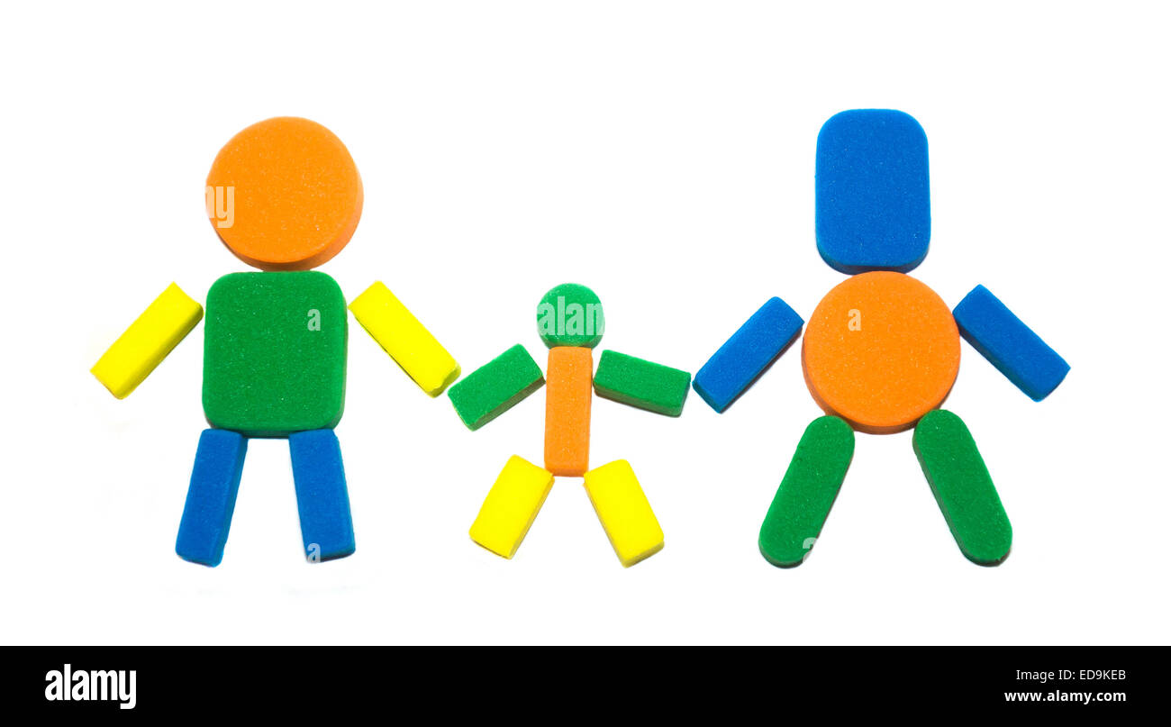 Figures on a white background isolated Stock Photo - Alamy