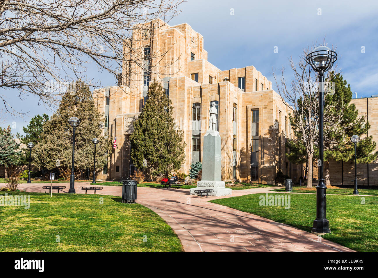 Court House, Boulder, Colorado, USA. Full view Stock Photo - Alamy