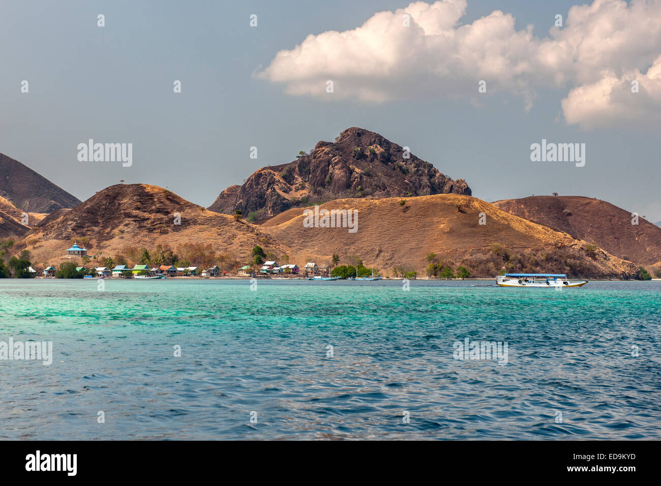 Landscape scenery of the small islands near Labuan Bajo on Flores ...