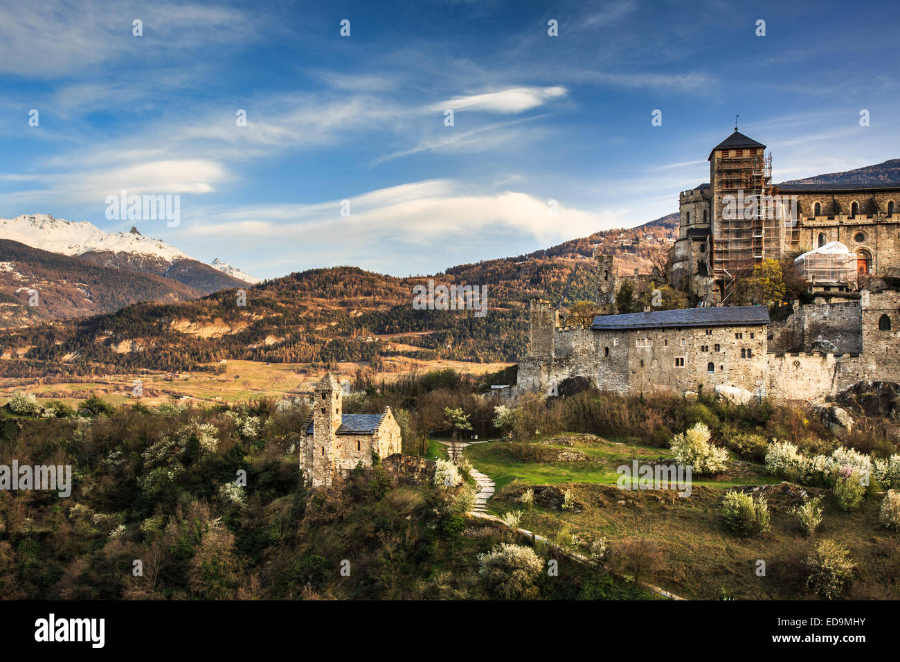 Sion, Switzerland - Valere castle Stock Photo - Alamy
